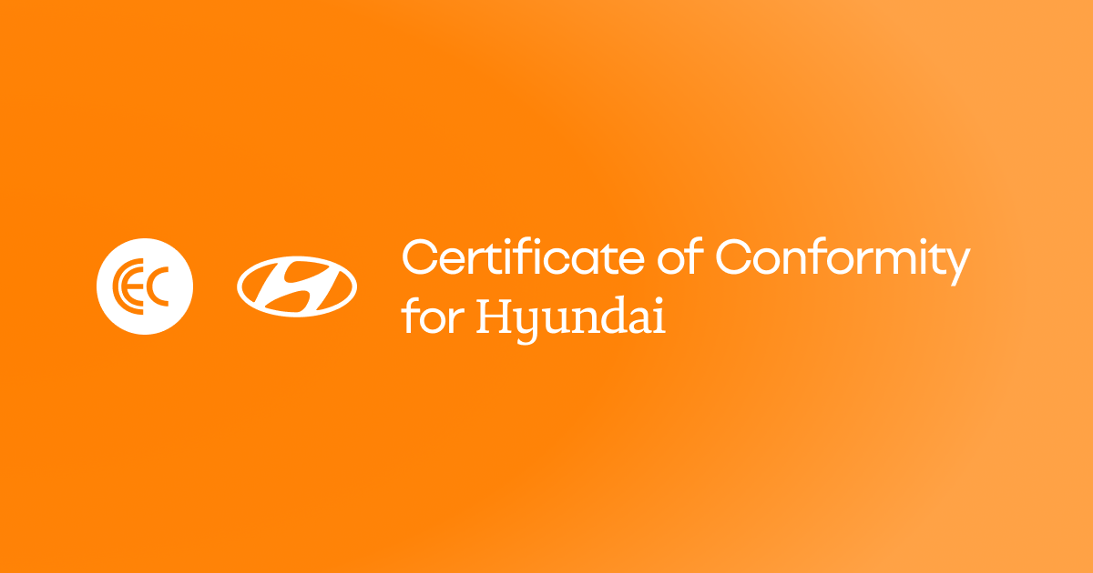 Hyundai Certificate of Conformity | Hyundai COC | 100% Official